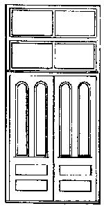 Grandt Line 3624 O Scale Door w/Round Top, Double Windows - Alpine ...