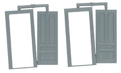 Grandt Line 3629 O Scale Door & Frame -- 4-Pane 34" pkg(2) - Alpine ...