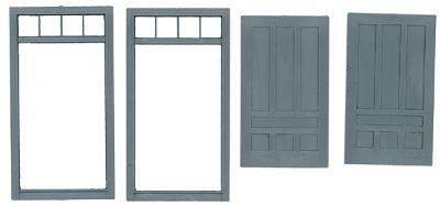 Grandt Line 3631 O Scale Door & Frame -- Wide; 7 Panel w/Frame ...