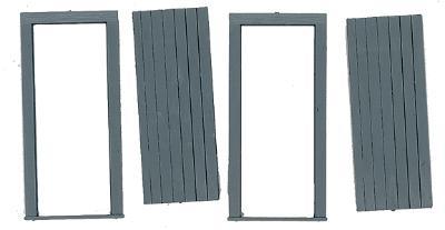 Grandt Line 3633 O Scale Door - Planked 30 x 66" -- With Z-Brace pkg(2 ...
