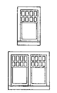 Grandt Line 3742 O Scale Rio Grande Southern-Style Windows -- Single 32 ...