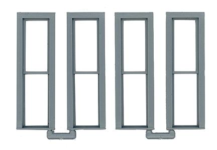 Grandt Line 3767 O Scale Double-Hung Windows -- Narrow; 2 Over 2 18 x ...