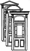 Grandt Line 3927 G Scale Door -- Victorian w/Box Pediment - Alpine ...