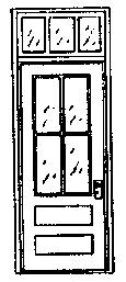 Grandt Line 5139 HO Scale Factory Front Door w/Transom for Masonry ...