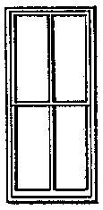 Grandt Line 5140 HO Scale Windows -- Double-Hung, Four-Pane Factory ...