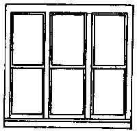 Grandt Line 5204 HO Scale Windows -- Six-Pane, Double-Hung, Triple 100 ...