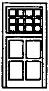 Grandt Line 5209 HO Scale Windows -- Double-Hung 16-Pane, Scale 34 x 67 ...