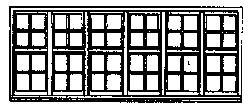Grandt Line 5210 HO Scale Windows -- 48-Pane Double Hung 186 x 70 ...