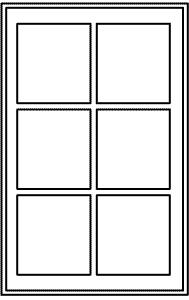 Grandt Line 5289 HO Scale 6-Light Masonry Windows -- Scale 42 x 72" pkg ...