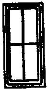 Grandt Line 8013 N Scale Factory Windows -- Double-Hung, 4-Pane, Scale ...