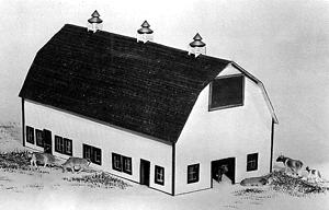 JV Models 2001 HO Scale Gable Roof Dairy Barn - Kit -- 5-1/4 x 10-1/2 ...