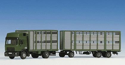 Kibri 12248 HO Scale Tractor/Trailer - Animal Transporter & Trailer ...