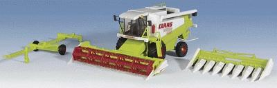 Kibri 12263 HO Scale Farm Machinery - CLAAS -- Combine w/Corn & Small ...