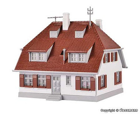 Kibri 38725 HO Scale Bergwald Single-Family House -- Kit - 3-15/16 x 3 ...
