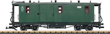 LGB 30323 G Scale Wood Baggage Car - Ready to Run -- Royal Saxon State ...