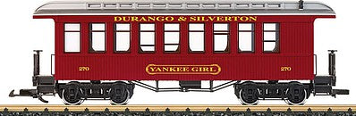 LGB 36808 G Scale Wood Coach - Ready to Run -- Durango & Silverton #270 ...