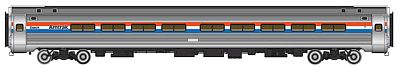 Walthers Proto 920-11203 HO Scale 85' Amfleet I 84-Seat Coach - Ready ...