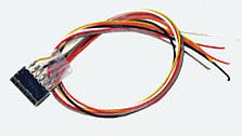 LokSound ESU 51951 All Scale DCC Decoder Cable Harness with NEM651 6-Pin Socket -- 11-13/16 ...