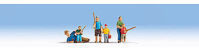Noch 15893 HO Scale Recreations & Sports -- Fishermen pkg(6) - Black ...