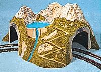 Noch 5180 HO Scale Tunnels -- Double Track, Curved 43 x 41 x 23cm ...