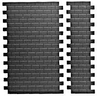 Pikestuff 1006 HO Scale Concrete Block Walls -- 14-1/2 x 9-1/4 ...