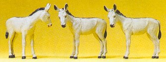 Preiser 10151 HO Donkeys (3) - Black Forest® Hobby Supply Co – Alpine ...