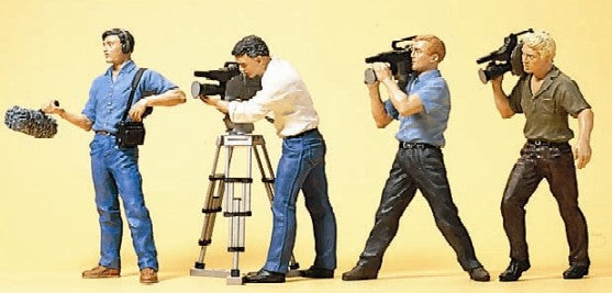 Preiser 10421 HO TV Film Crew w/Cameras (4) - Black Forest® Hobby ...
