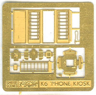 The N Scale Architect 90045 Z Scale Shire Scenes Telephone Booth w ...