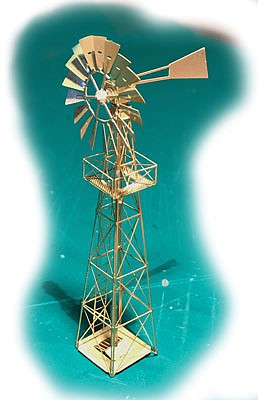 The N Scale Architect 96707 N Scale Wind Mill Water Pump -- Etched ...