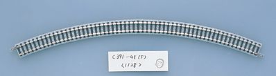 Tomytec 1128 N Scale Curve Track C391-45 - Fine Track -- 15-3/8" 391mm ...