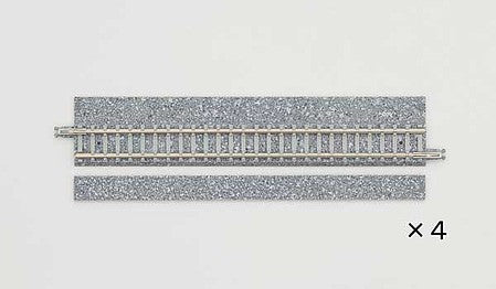 TomyTec 17691 N Scale Wide-Roadbed Straight Track (for Turnout) S140-WP ...