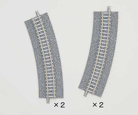 TomyTec 17820 N Scale Wide-Roadbed Easement/Approach Curve Track CR(L ...