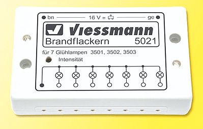 Viessmann 5021 All Scale Flickering Light Effect Circuit w/2 Yellow & 1 ...