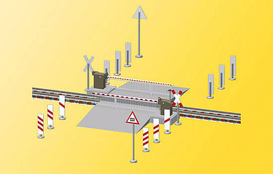 Viessmann 5104 HO Scale Operating European-Style Grade Crossing ...