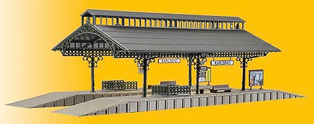 Vollmer 43545 HO Scale Station Platform w/LED Lights -- Kit - 14-3/4 x ...