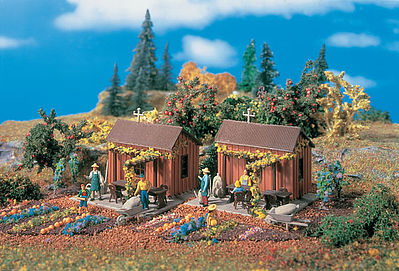 Vollmer 43640 HO Scale Garden Houses - Alpine Railworks