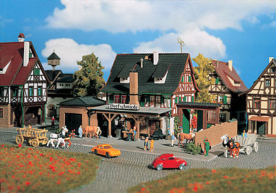 Vollmer 47696 N Scale Blacksmith Shop w/Forge - Alpine Railworks