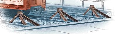 Walthers Cornerstone 933-3511 HO Scale Track Bumpers -- Kit pkg(12 ...
